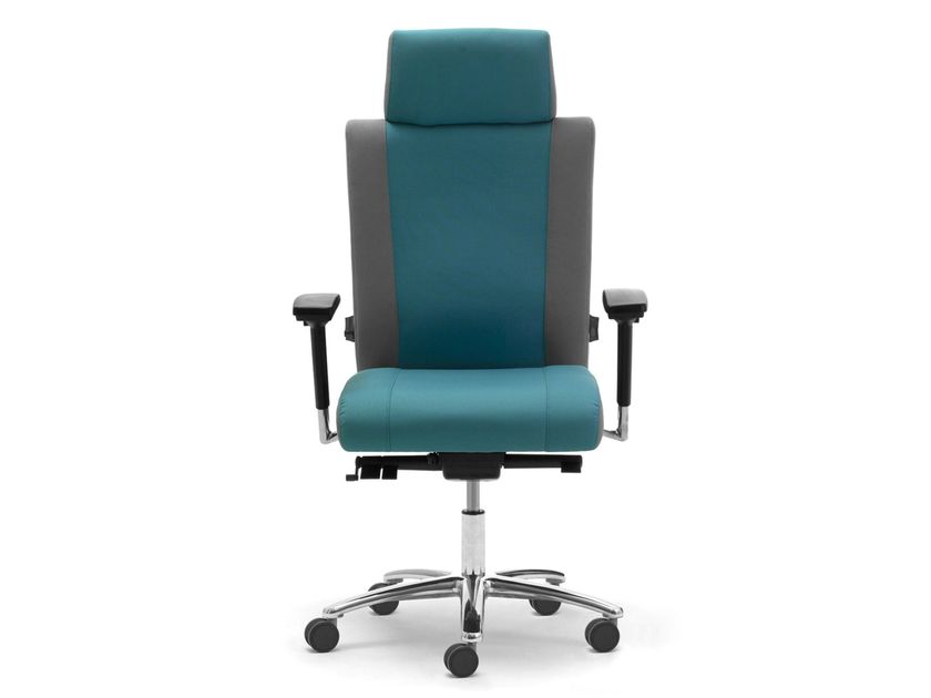 NON STOP 24H Swivel fabric office chair with 5-Spoke base with armrests ...