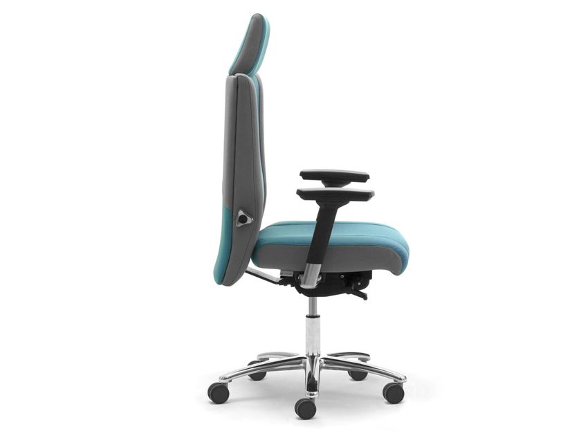 NON STOP 24H Swivel fabric office chair with 5-Spoke base with armrests ...