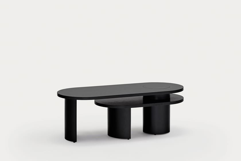 NORI Swivel wooden coffee table By TEULAT | design Morten Georgsen