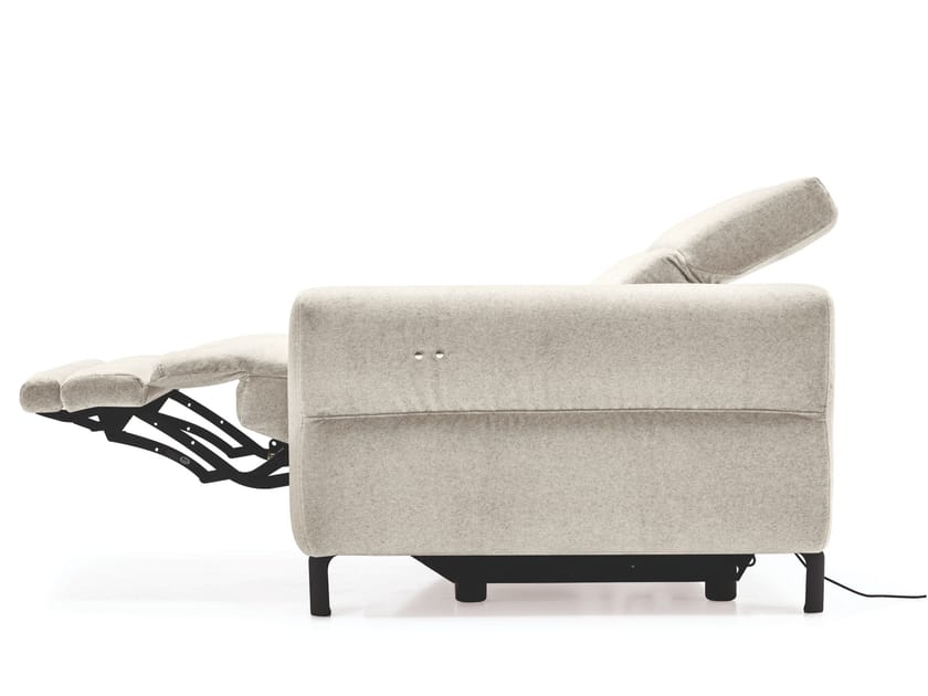 NORMA Recliner fabric sofa with chaise longue By Calligaris | design ...
