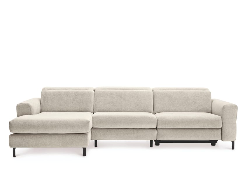 NORMA Recliner fabric sofa with chaise longue By Calligaris | design ...