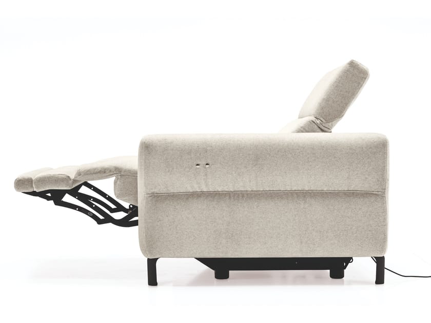 NORMA Recliner fabric sofa with chaise longue By Calligaris | design ...