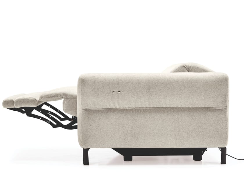 NORMA Recliner fabric sofa with chaise longue By Calligaris | design ...