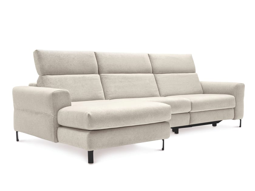 NORMA Recliner fabric sofa with chaise longue By Calligaris | design ...