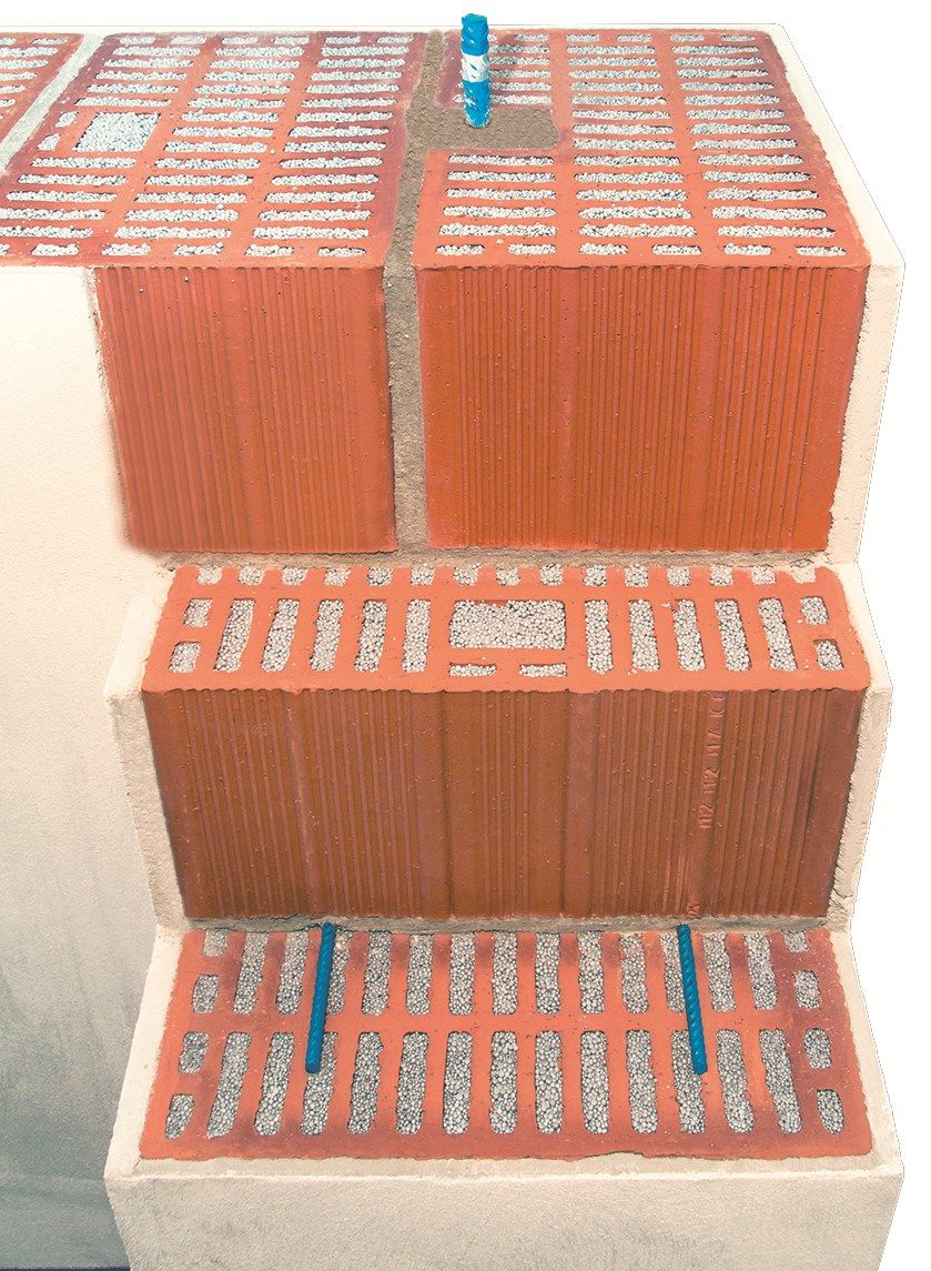 NORMABLOK PIÙ S40 MA Thermal insulating clay block By Fornaci Laterizi ...