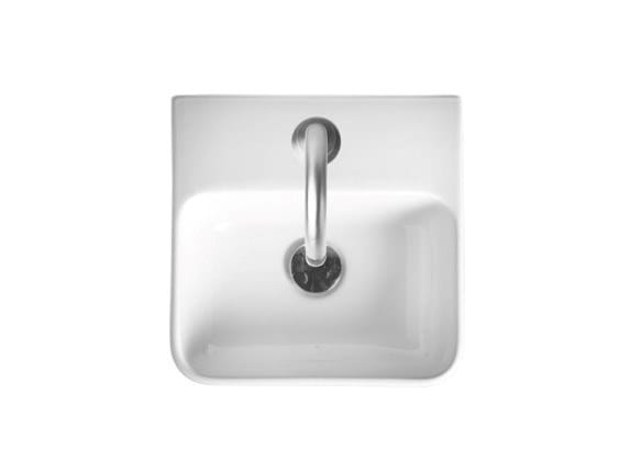 NORMAL Square ceramic handrinse basin with overflow By Axa | design ...