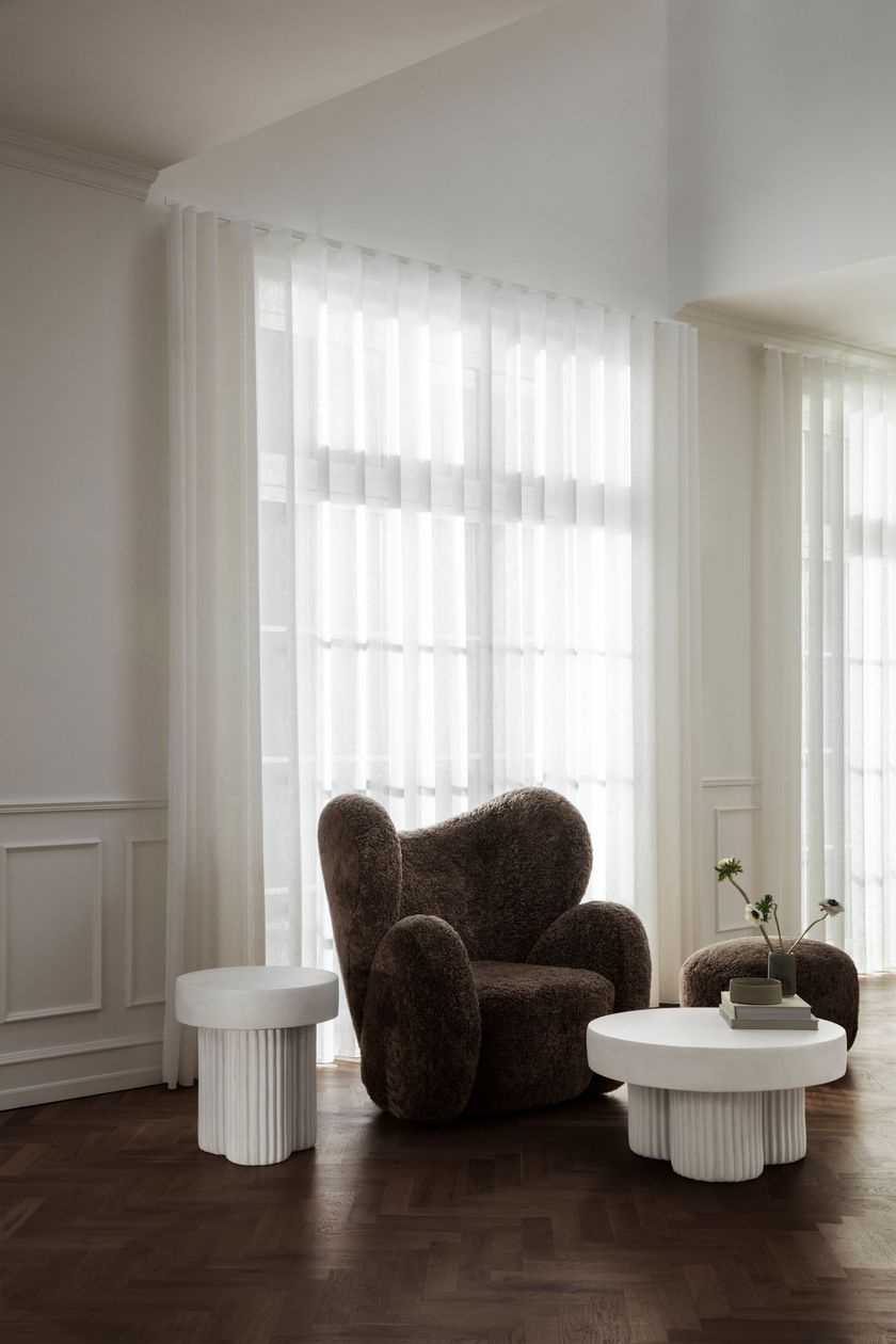 GEAR Low round concrete and magnesium oxide coffee table By NORR11 ...