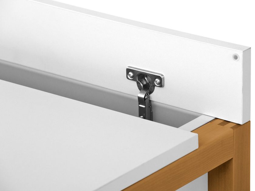 NORTHGATE Rectangular melamine-faced chipboard writing desk with ...