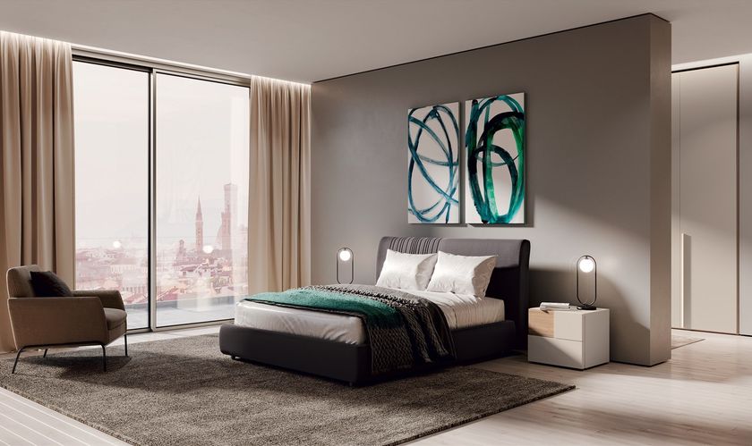 Melamine-faced chipboard bedroom set NOTTE. / 05 By Febal Casa