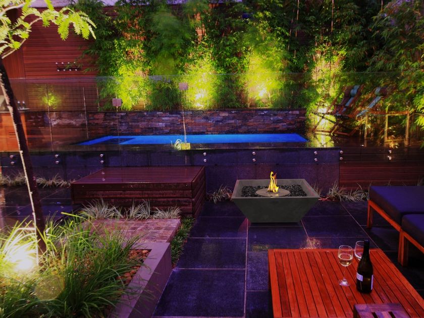 Outdoor freestanding bioethanol concrete fireplace NOVA 600 By EcoSmart ...