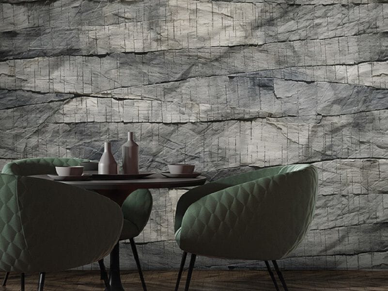 CONCRETE / ROCK Stone effect wallpaper By N.O.W. Edizioni