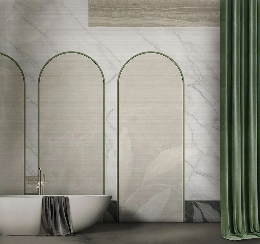 NATURE / STONE VISION Trompe l'oeil wallpaper By N.O.W. Edizioni