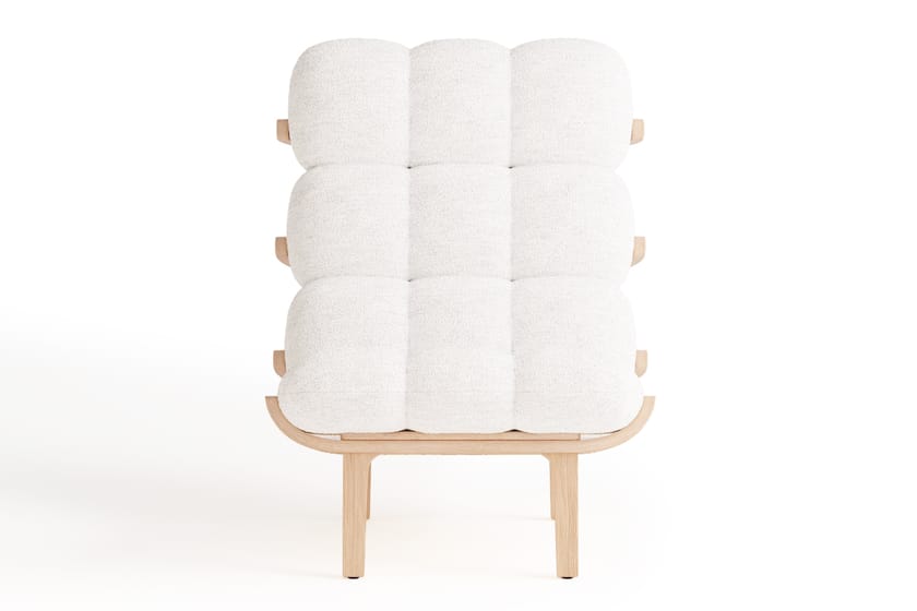 NUAGE | Oak armchair By SOLLEN