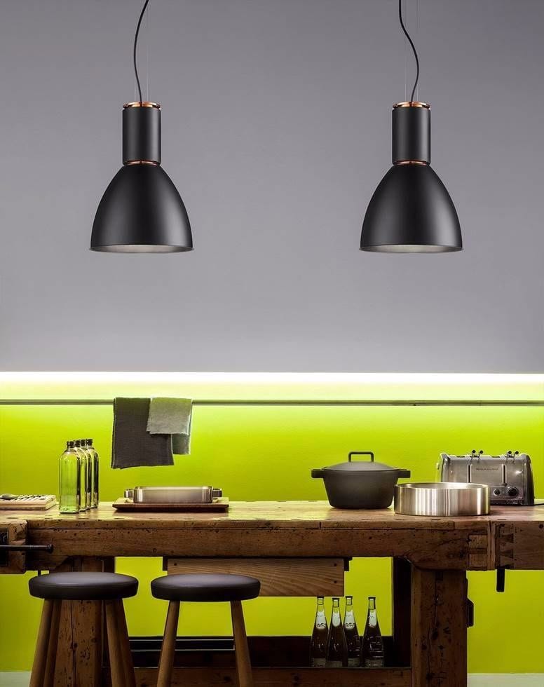 LED direct light aluminium pendant lamp NUBES By PURALUCE design Diego ...