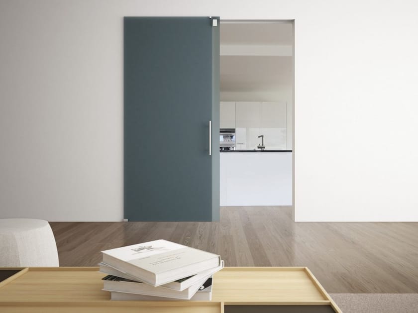 Glass sliding door NULL SOFTMIRROR By FOA