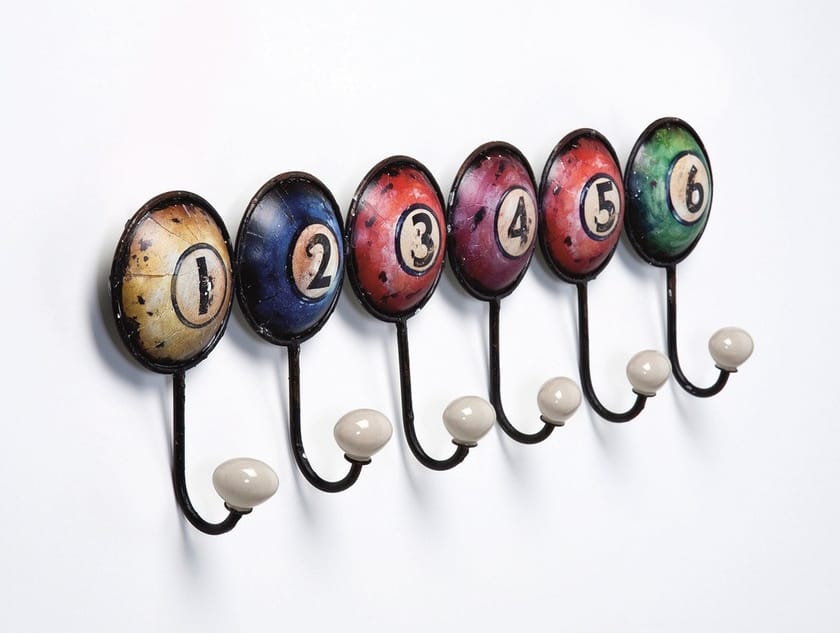 Wall-mounted metal coat rack NUMBERS By KARE Design