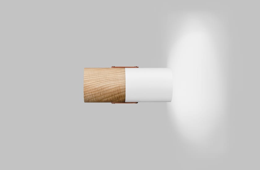 Adjustable aluminium and wood wall light NUT W By MZPA design KononenkoID