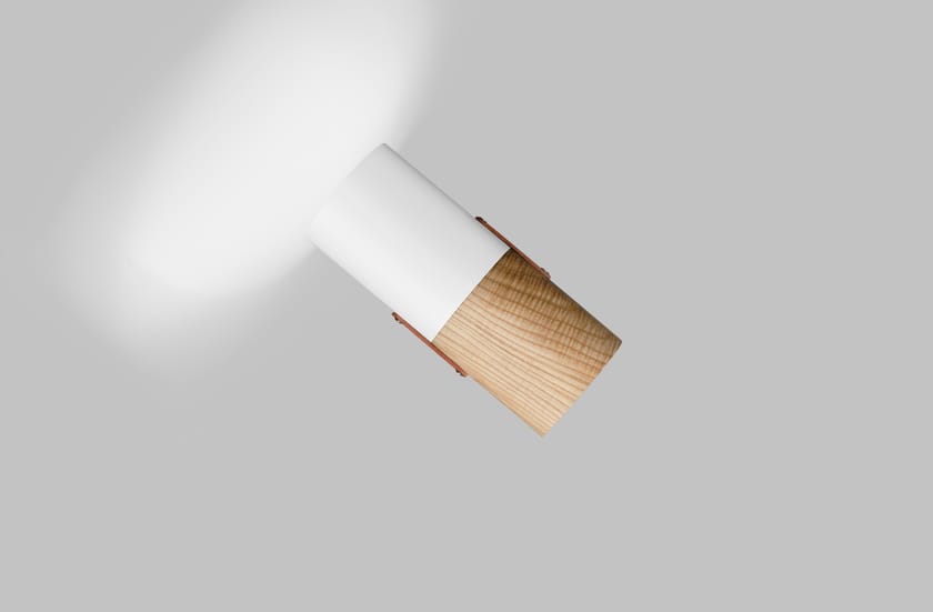 Adjustable aluminium and wood wall light NUT W By MZPA design KononenkoID