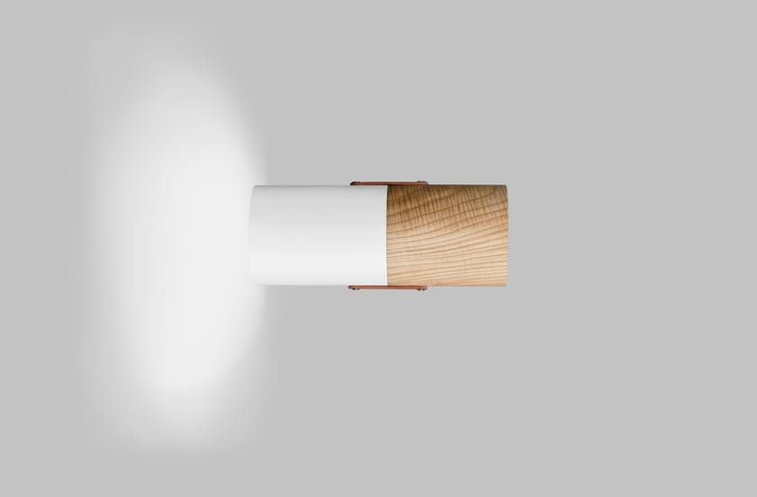 Adjustable aluminium and wood wall light NUT W By MZPA design KononenkoID