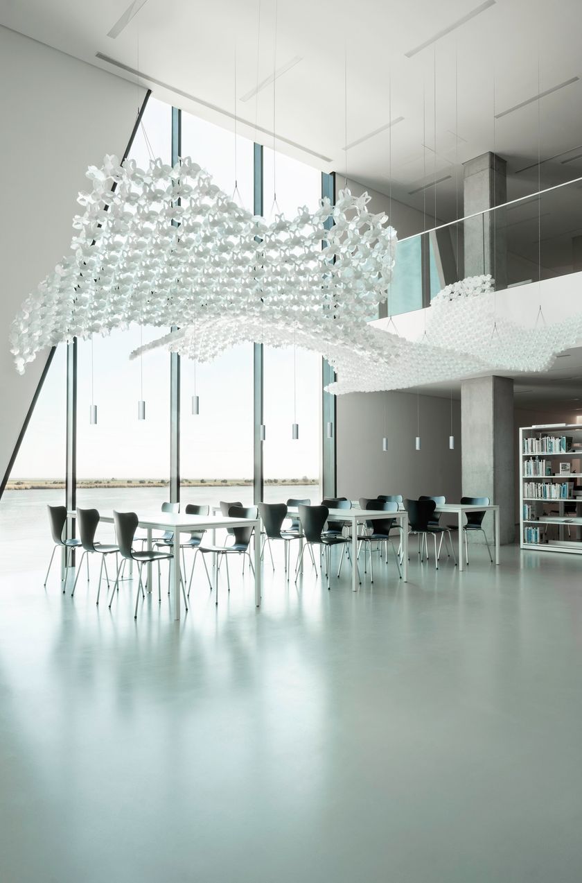 LED Opalflex® pendant lamp NUVEM By Slamp design Miguel Arruda