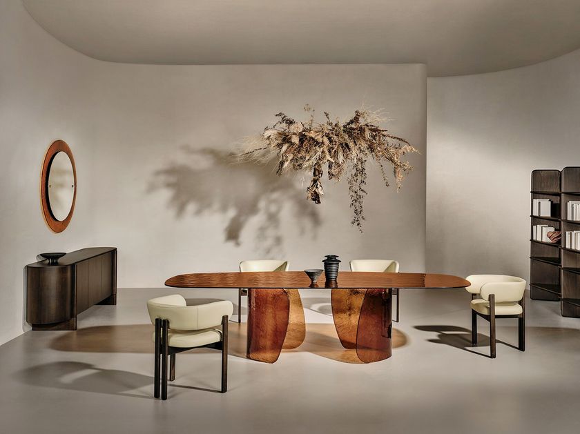 BAY WOOD Upholstered chair with armrests By Nature Design | design Gino ...