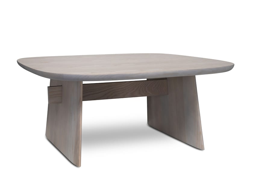 ADAM Square low ash coffee table By Natuzzi Italia | design Marcel Wanders