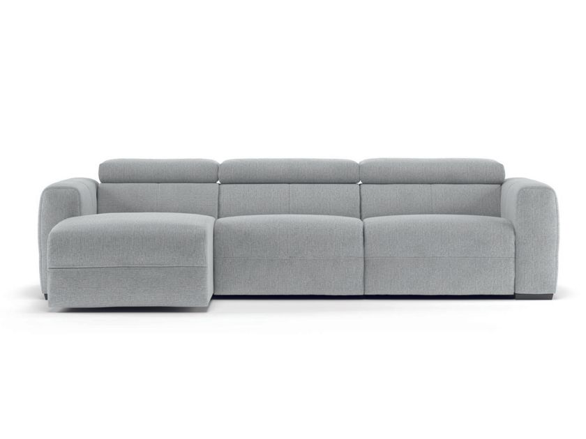 BALANCE Divano reclinabile in pelle con penisola a 3 posti By Natuzzi ...