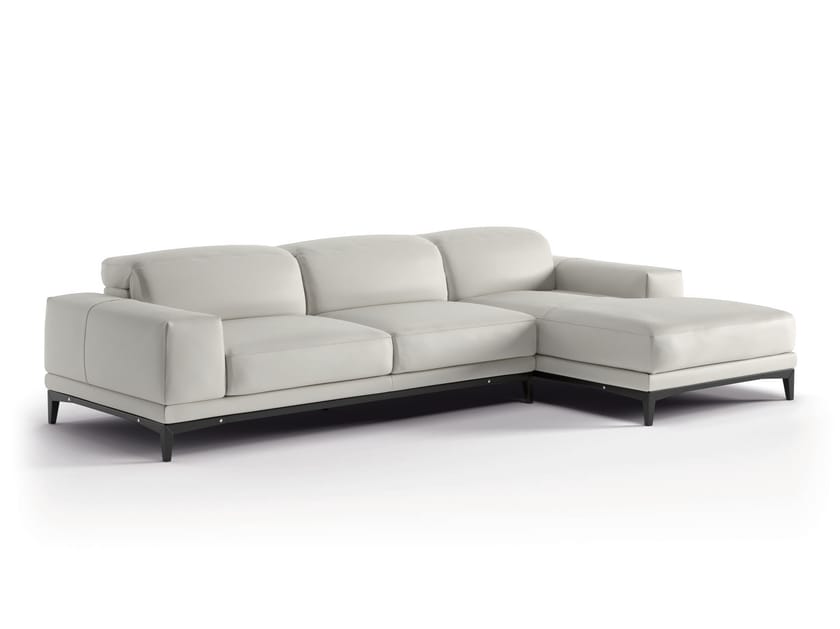 BORGHESE Sofá reclinable con reposacabeza con chaise-longue By Natuzzi Italia
