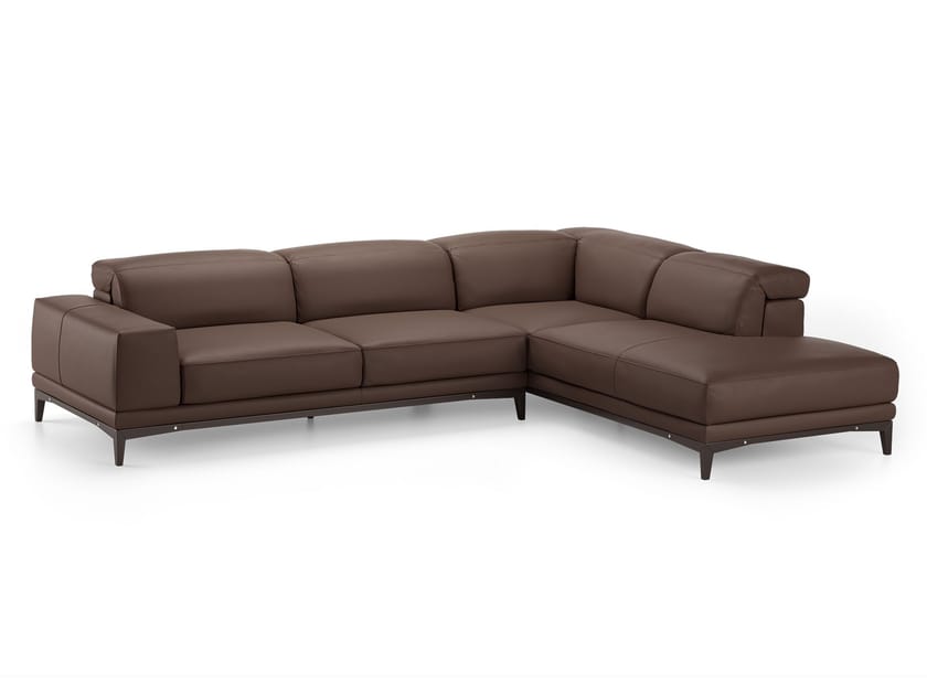 BORGHESE Sofá con reposacabeza con chaise-longue By Natuzzi Italia