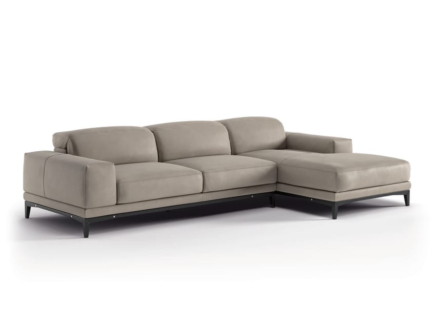 BORGHESE Sofá reclinable con reposacabeza con chaise-longue By Natuzzi Italia