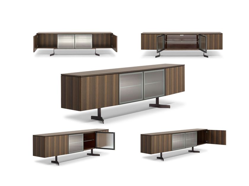 CAMPUS TV cabinet By Natuzzi Italia | design Mauro Lipparini