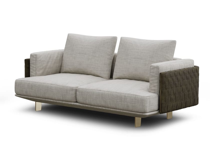 CAMPUS 2 seater fabric sofa with removable cover By Natuzzi Italia | design Mauro Lipparini