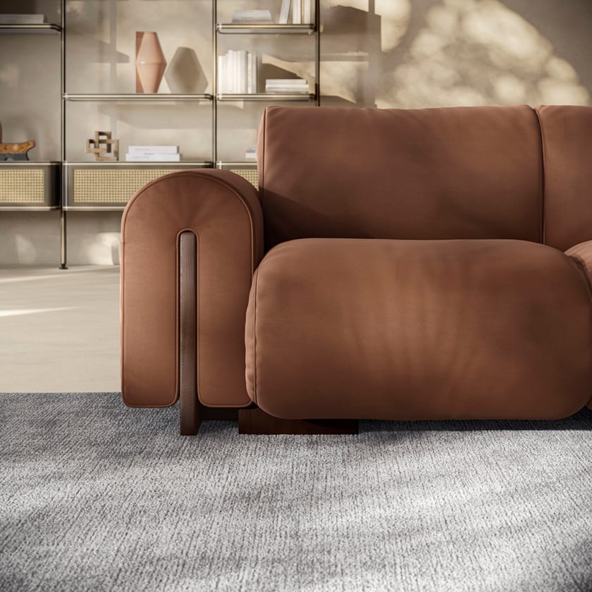 COLLE 2 seater leather sofa By Natuzzi Italia | design BIG | Bjarke ...
