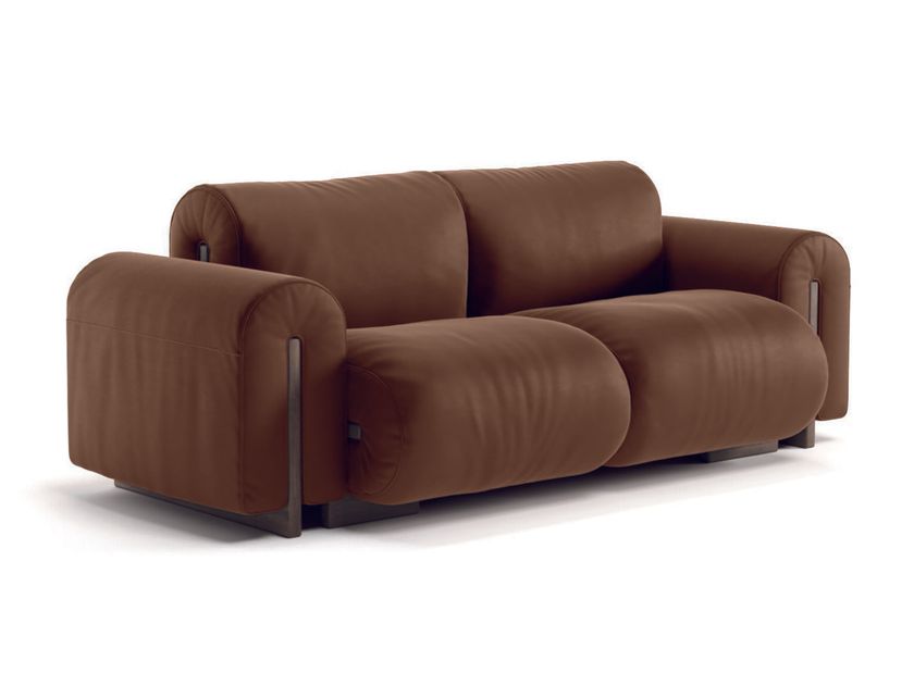 COLLE 2 seater leather sofa By Natuzzi Italia | design BIG | Bjarke ...