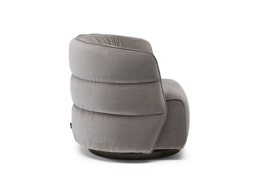 COUTURE Swivel fabric armchair with armrests By Natuzzi Italia | design ...