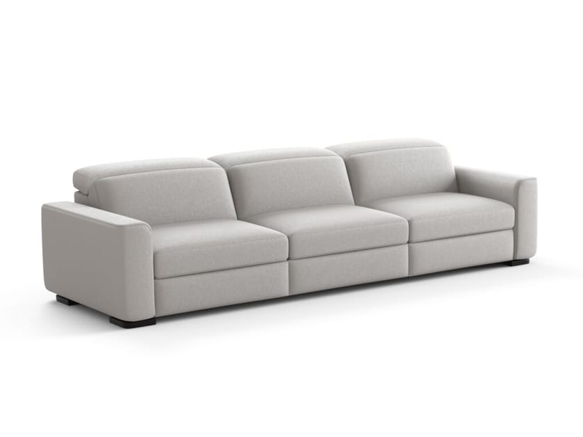 DIESIS 3 seater recliner fabric sofa By Natuzzi Italia