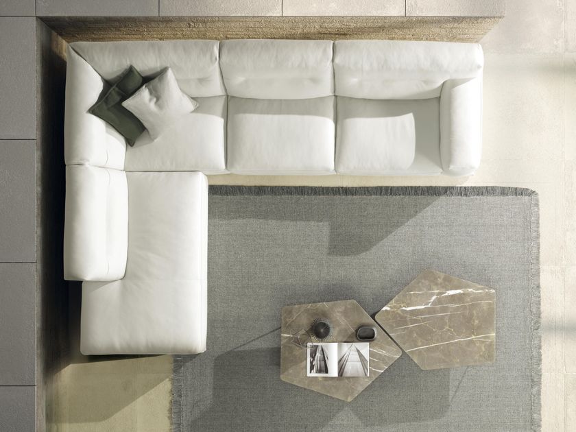 DORIAN Corner leather sofa By Natuzzi Italia | design Maurizio Manzoni ...