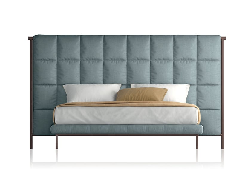 EMA Fabric double bed with high headboard By Natuzzi Italia | design ...