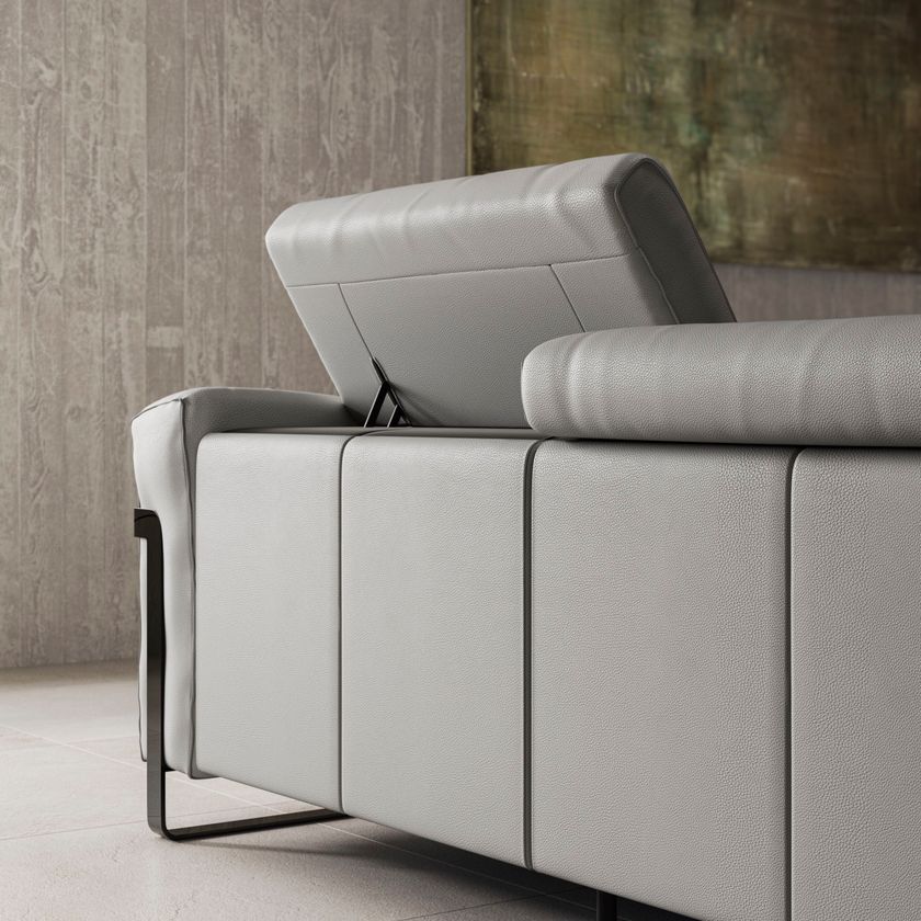 FIDELIO Recliner corner fabric sofa By Natuzzi Italia