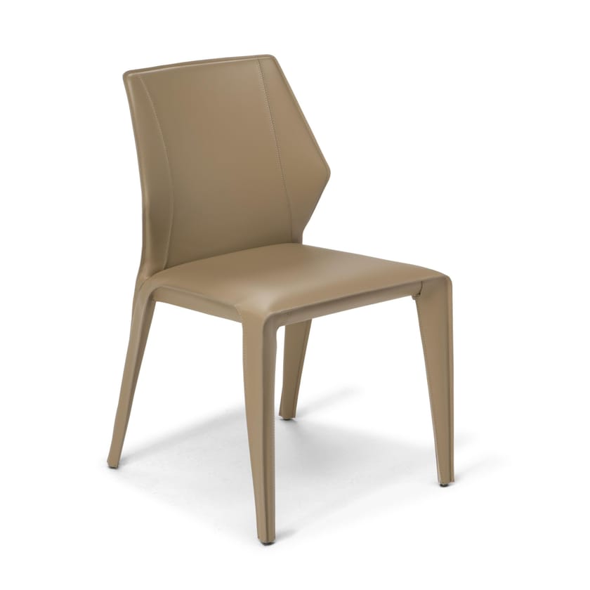 FRIDA Tanned leather chair By Natuzzi Italia