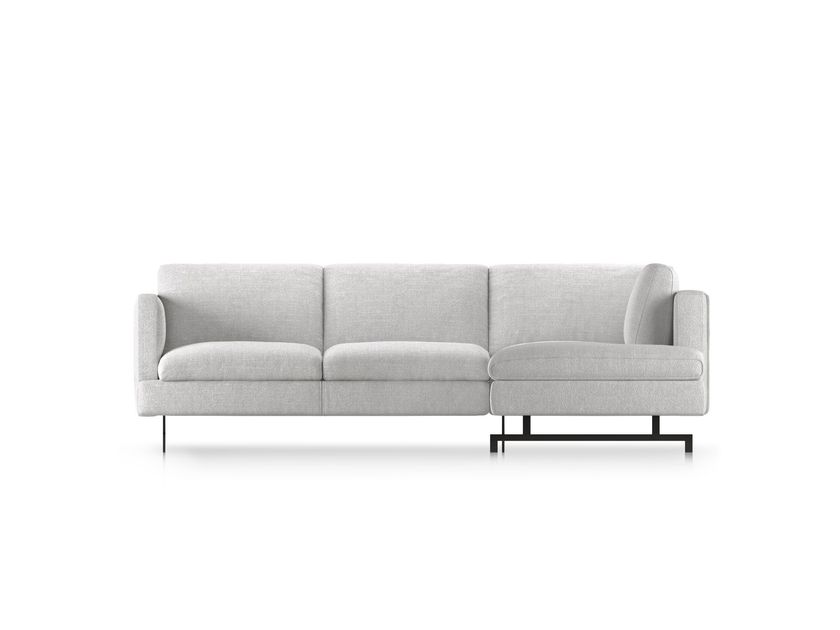 JEREMY Modular fabric sofa with chaise longue By Natuzzi Italia ...