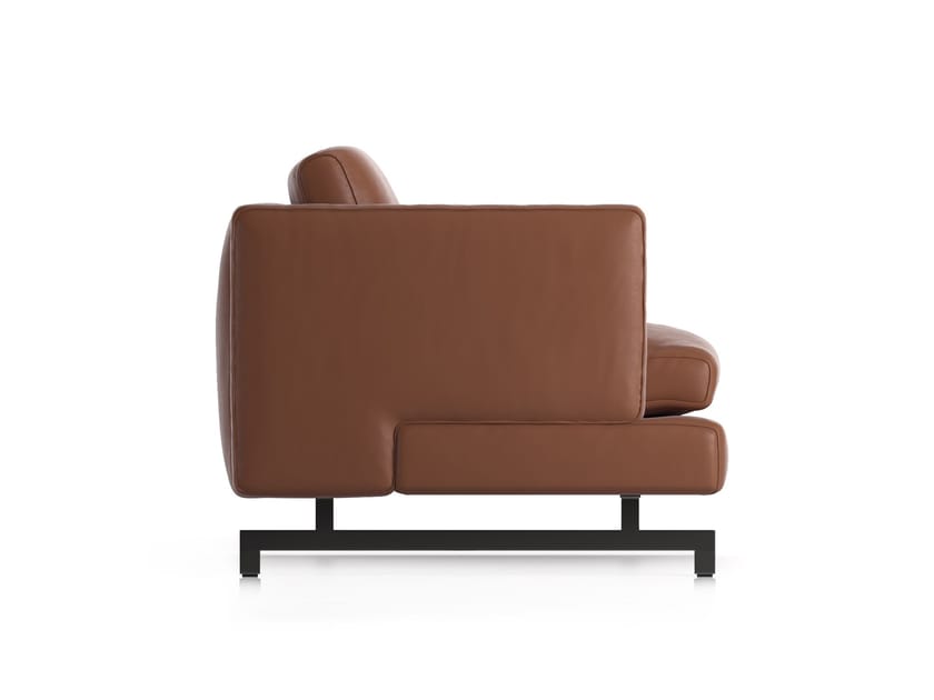 JEREMY Leather armchair with armrests By Natuzzi Italia | design ...