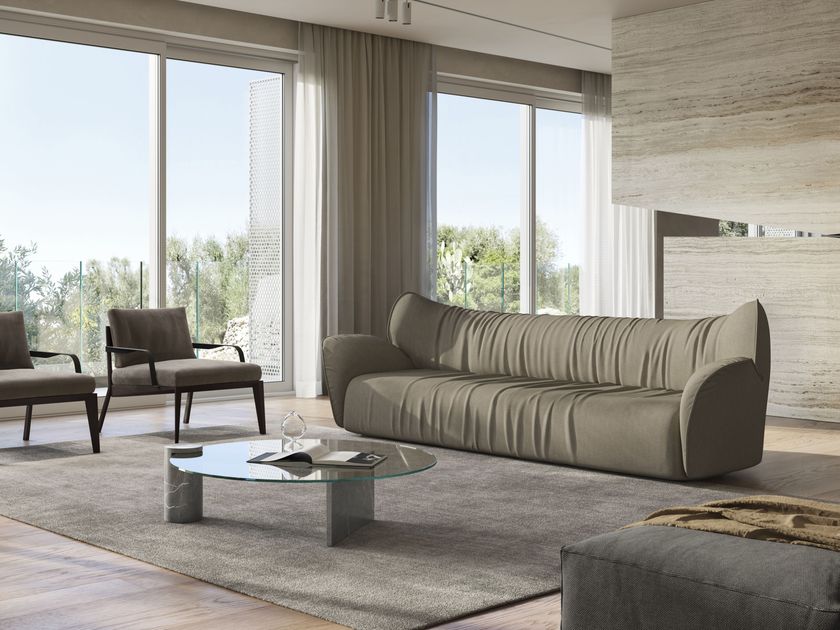 JUNO Leather sofa By Natuzzi Italia | design Massimo Iosa Ghini