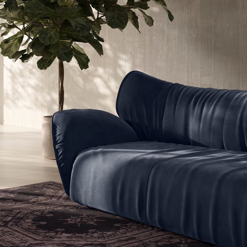 JUNO Leather sofa By Natuzzi Italia | design Massimo Iosa Ghini