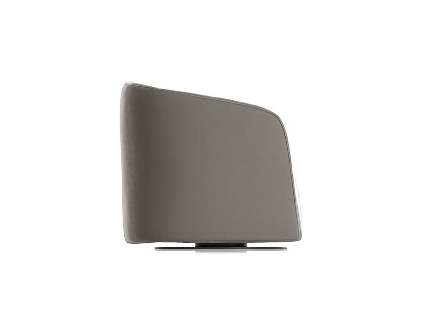 LOGOS Swivel fabric armchair with armrests By Natuzzi Italia | design ...