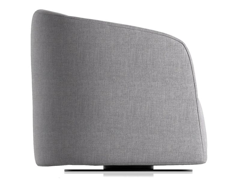 LOGOS Swivel fabric armchair with armrests By Natuzzi Italia | design ...
