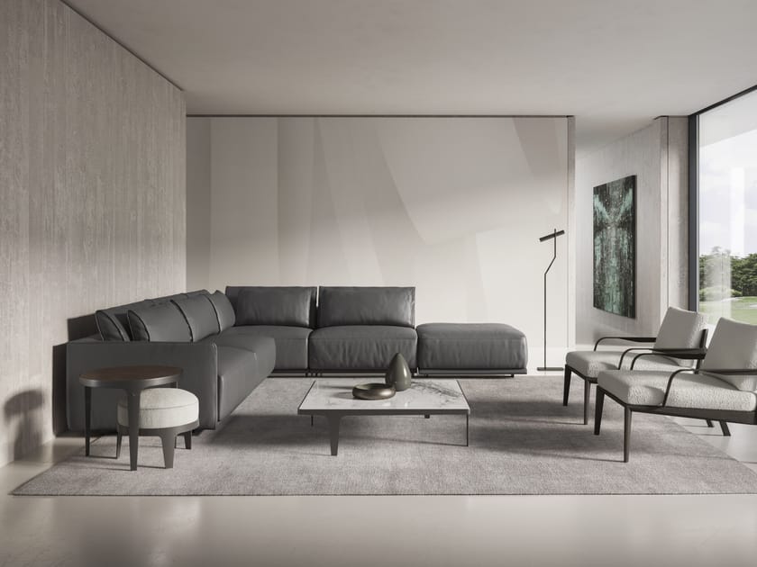 LONG BEACH Pouf By Natuzzi Italia | design Claudio Bellini