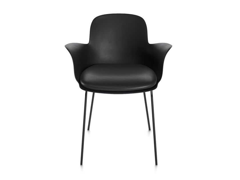 NANÀ Leather chair with padded seat By Natuzzi Italia | design Patrick ...