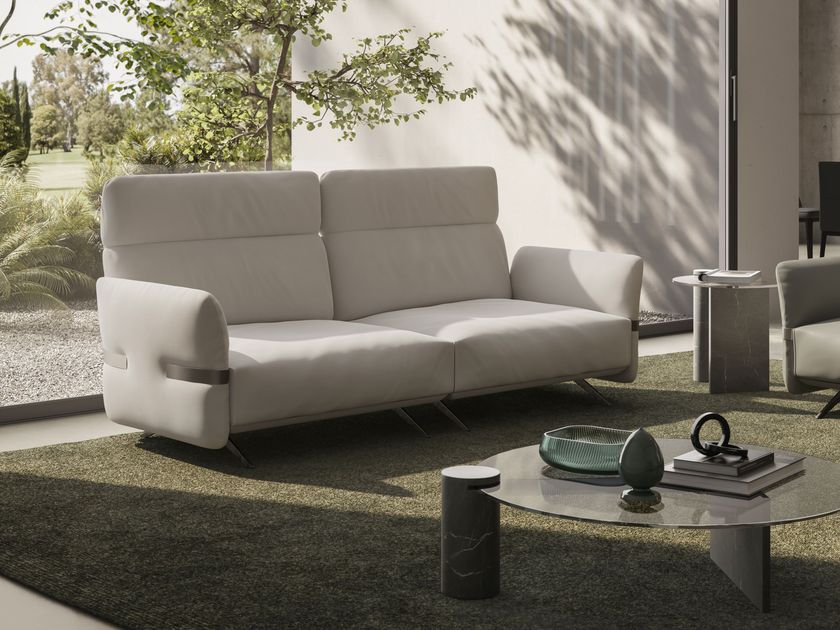 PABLO Divano in pelle a 2 posti By Natuzzi Italia | design Claudio Bellini