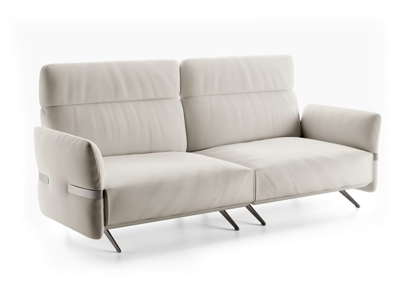 PABLO Divano in pelle a 2 posti By Natuzzi Italia | design Claudio Bellini